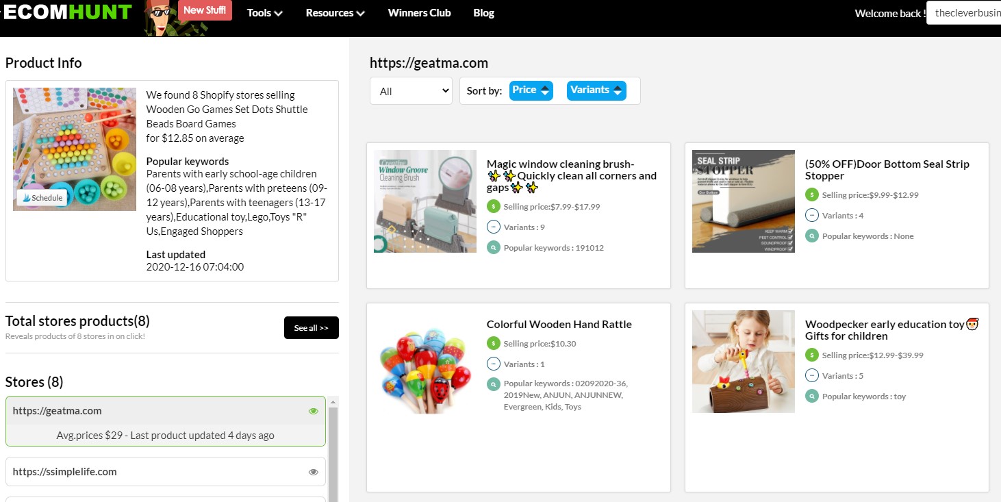 Ecomhunt Review & Pricing: Best Tool For Dropshipping Product Inspiration