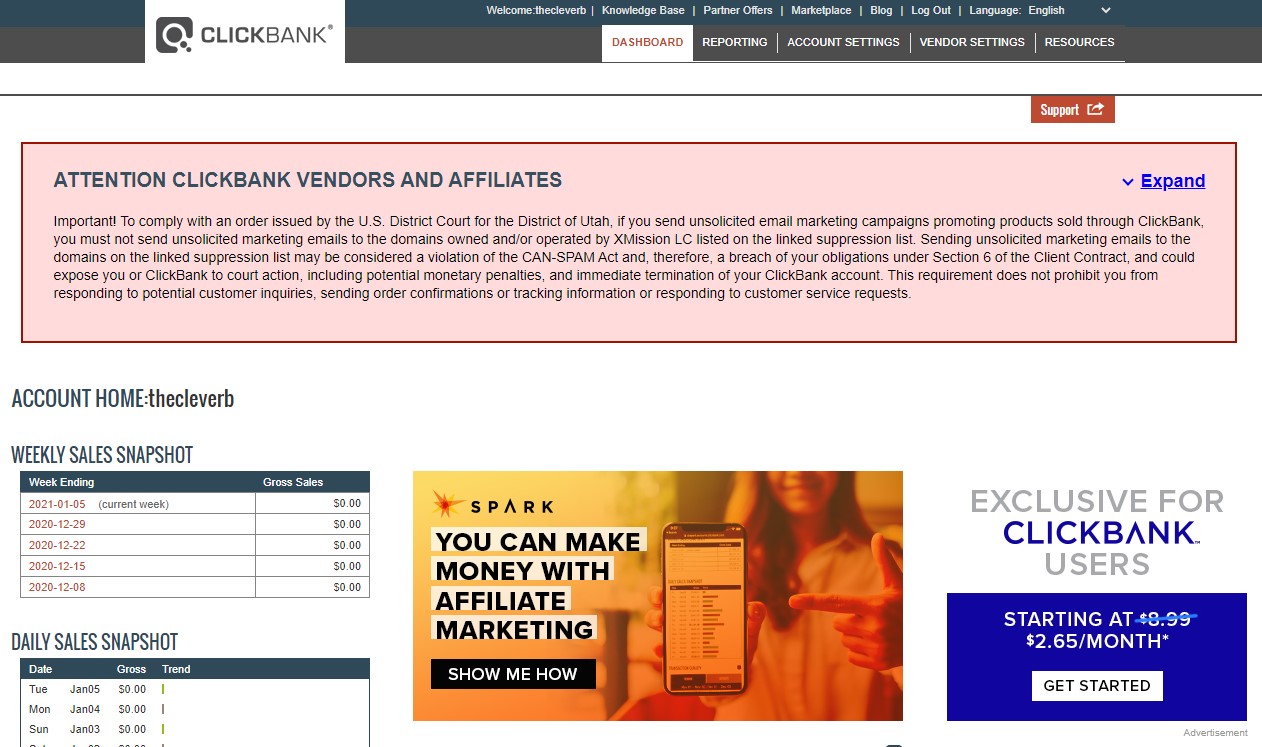 Affiliate Marketing with ClickBank to Make Money in 2022: Definitive Guide