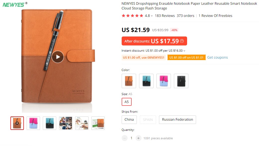 Dropshipping Notebooks/Journals/Planners: 10 Suppliers & 8 Product Ideas