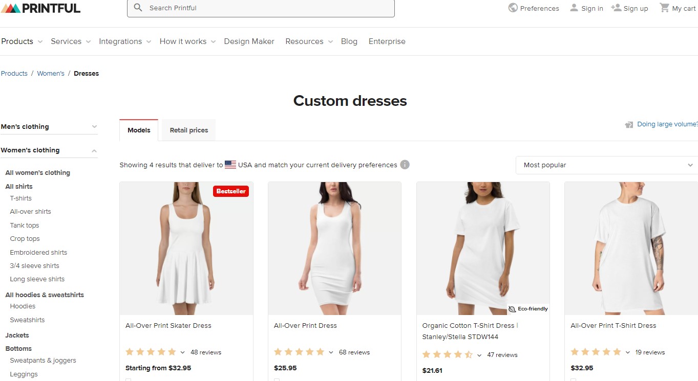 10 Best Custom Skirt & Dress Print-On-Demand Companies