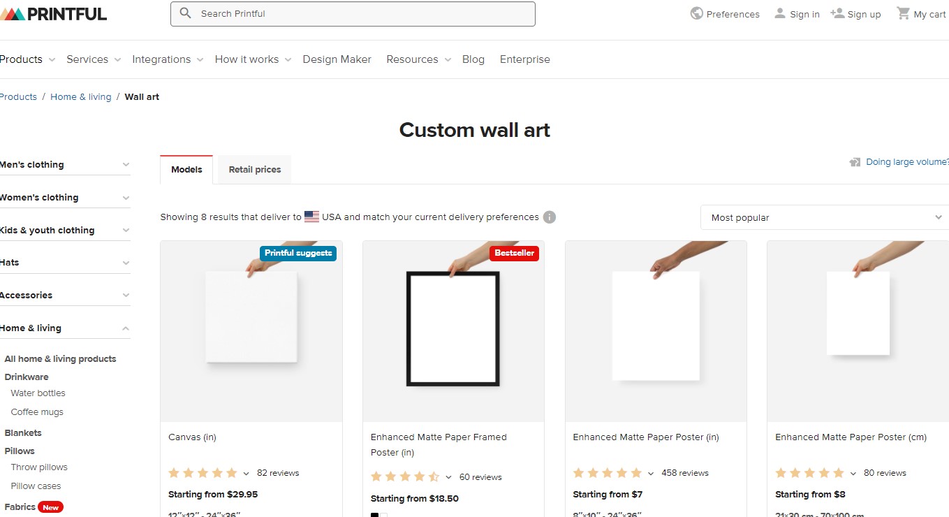 10 Best Canvas Art Print & Poster Print-On-Demand Companies